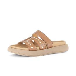 Pantolette Gabor "Pantolette", Damen, Gr. 44, braun, Schuhe Pantolette
