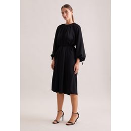 Seidensticker Damen Sommerkleidschwarz, Gr. 38, unifarben, 100% Polyester, Kleider, 1/1 Rundhals Uni