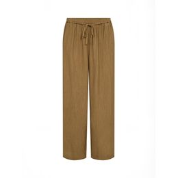 Chinohose soyaconcept "Soya Concept Trouser SC-FABRINA", Damen, Gr. L, Normalgr&ouml;&szlig;en, 7120 butternut, Obermaterial: 90% Viskose, 10% Polyamid, Hosen Chinohose