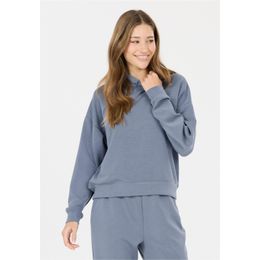 Sweatshirt Endurance "Jade", Damen, Gr. 34, blau, 51% Polyester, 44% Modal, 5% Elasthan, unifarben, normal, ohne Ausschnitt, Sweatshirts Sweatshirt, aus superweichem Material