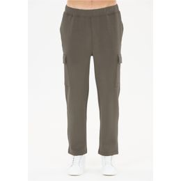 Cargohose Virtus "Nasas", Herren, Gr. L, US-Gr&ouml;&szlig;en, braun, grau, 56% Polyester, 36% Modal, 8% Elasthan, unifarben, Hosen Cargohose, im Relaxed Fit-Schnitt