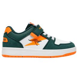 Sneaker Kangaroos "K-CP DASH EV", M&auml;dchen, Gr. 29, gr&uuml;n jewel, solar orange, Synthetik, Schuhe Sneaker