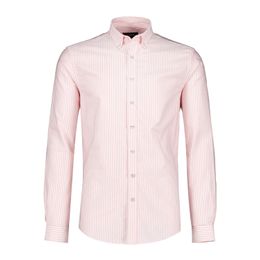 Businesshemd LINDBERGH "Oxford-Hemd (Langarm) Modern Fit", Herren, Gr. L, Normalgr&ouml;&szlig;en, rot stripe, Obermaterial: 100% Baumwolle, Hemden