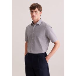 Businesshemd Seidensticker "Schwarze Rose", Herren, Gr. M (39), normale &Auml;rmell&auml;ngen, beige, 100% Baumwolle, bedruckt, regular fit, Hemden, Regular 1/2 Kentkragen Druck