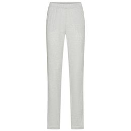 Lascana Damen Pyjamahose, Gr. 36grau meliert, Single Jersey, Obermaterial: 50% Baumwolle, 50% Viskose, meliert, unifarben mit Farbeinsatz, Basic,