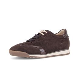 Sneaker Gabor "Sneaker low", Damen, Gr. 35,5, braun, Schuhe Sneaker