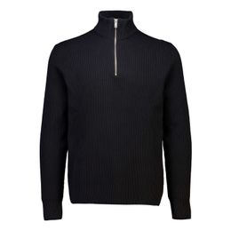 Troyer Junk De Luxe "Troyer Relaxed Fit", Herren, Gr. L, schwarz, Obermaterial: 80% Baumwolle, 20% Polyester, unifarben, hoch geschlossener Ausschnitt, Pullover Troyer