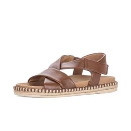 Riemchensandale Gabor "Riemchensandale", Damen, Gr. 36, braun, Schuhe Riemchensandale