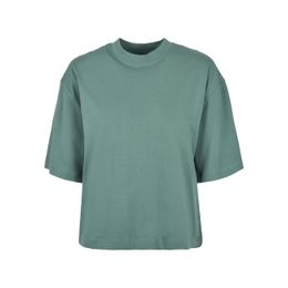T-Shirt Urban Classics "Urban Classics Damen Ladies Organic Oversized Tee", Damen, Gr. 3XL, paleleaf, 100% Baumwolle, unifarben, oversize, Rundhals, Shirts T-Shirt