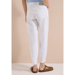 Cecil Damen Loose-fit-Jeanswei&szlig;, Gr. 25, unifarben, Jeans, 78% Baumwolle, 21% Elastomultiester, 1% Elasthan, Jeans, 5-Pocket-Style