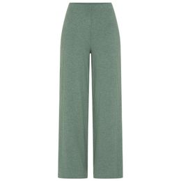 Pyjamahose Copenhagen Studios, Damen, Gr. 32/34, N-Gr, gr&uuml;n, Web, Obermaterial: 92% Modal, 8% Elasthan, unifarben, bequem lang, Hosen Pyjamahose, aus hochwertiger Rippqualit&auml;t