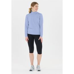 Funktionsshirt Endurance "Aileen", Herren, Gr. 36, blau, 90% Polyester, 10% Elasthan, unifarben, kurz, hoch geschlossener Ausschnitt, Shirts Funktionsshirt, Aus schnelltrocknendem Funktionsmaterial