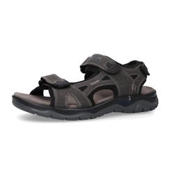 Sandale Dockers by Gerli, Herren, Gr. 41, dunkelgrau, Nubukleder, Schuhe Sandale, Sommerschuh, Klettschuh, Outdoorschuh, in Trekking-Optik