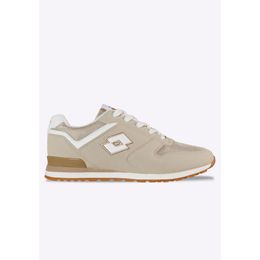 Sneaker Lotto, Herren, Gr. 36, beige (beige, wei&szlig;), Mesh, Synthetik, Schuhe Sneaker