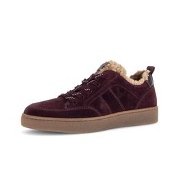 Sneaker Gabor "Sneaker low", Damen, Gr. 37,5, rot, Schuhe Sneaker