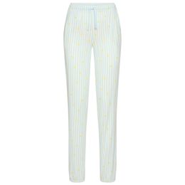 Pyjamahose Vivance Dreams, Damen, Gr. 36/38, N-Gr, blau gestreift, Single Jersey, Obermaterial: 50% Baumwolle, 50% Viskose, bedruckt, gestreift, lang, Hosen Pyjamahose, in schmaler Form