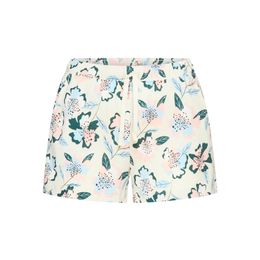 Pyjamashorts s.Oliver, Damen, Gr. 32/34, N-Gr, bunt (blau, rosa gebl&uuml;mt), Single Jersey, Obermaterial: 50% Baumwolle, 50% Viskose, gebl&uuml;mt, mehrfarbig, Basic kurz, Hosen, Sch&ouml;ner Blumen oder Streifen Druck