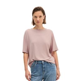 Marc O'Polo T-Shirt MARC O'POLO "aus Viskose-Stretch-Jersey", Damen, Gr. M, rosa (mild rose), Obermaterial: 56% Viskose, 37% Modal, 7% Elasthan, unifarben, Basic, regular fit, Rundhals, normaler Saum, Shirts T-Shirt