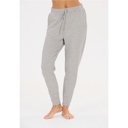 ENDURANCE ATHLECIA Sweathose ATHLECIA "Jacey", Damen, Gr. 36, EURO-Gr&ouml;&szlig;en, hellgrau, meliert, 51% Polyester, 44% Modal, 5% Elasthan, unifarben, lang, Hosen Sweathose, aus weichem Modalmix