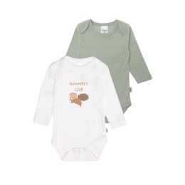 Body Liliput "Gourmet Club", M&auml;dchen, Gr. 44, EURO-Gr&ouml;&szlig;en, wei&szlig;, gr&uuml;n, 100% Baumwolle, bedruckt, Rundhals, Bodys Body, mit praktischen Druckkn&ouml;pfen