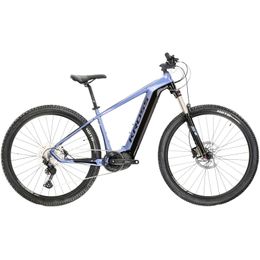 E-Bike KROSS "E-MTB Level Boost 2.0 500 29 Zoll blau - Shimano Mittelmotor" Gr. 46, blau (blau, schwarz), Elektrofahrr&auml;der, Herren, 46cm, 29 Zoll (73,66cm), SHIMANO 36 V/250 W, Mittelmotor DU-E8000