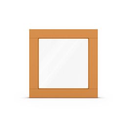 Fenster, Holz, Profil Classic 68, L&auml;rche Hell 325, 510x510 mm, festverglast, individuell konfigurieren