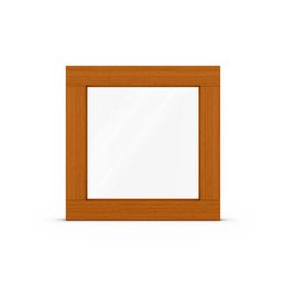 Teak Fenster, Holzfenster Classic 68 mm, Meranti Teak, festverglast, 510x510 mm, individuell konfigurieren