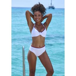 s.Oliver Bikini-Hose 'Junis' wei&szlig; Gr. 38. Mit Flechtdetails. Nachhaltig.