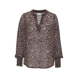 Lascana Chiffonbluse mehrfarbig Gr. 34 f&uuml;r Damen. Mit V-Ausschnitt. Figurumspielend. Nachhaltig.
