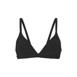 Copenhagen Studios Bralette 'Triangle' schwarz Gr. M f&uuml;r Damen. Mit Logodruck. Ohne B&uuml;gel. Bequem. Nachhaltig.