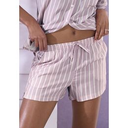 Lascana Pyjamashorts pink Gr. 34 f&uuml;r Damen. Bequem