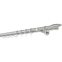 Gardinenstange mydeco "20mm Cardo Wandtr&auml;ger 12 cm", silber (edelstahlfarben), L:150cm, Aluminium, Gardinenstangen
