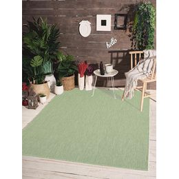 Teppich the carpet "Mistra", gr&uuml;n, B:80cm H:10mm L:150cm, Polypropylen, Teppiche, Teppich, moderner robuster In und Outdoor Teppich