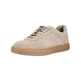 Sneaker Geox "Geox Sneaker Leder", Herren, Gr. 42, sand, Leder, Schuhe Sneaker