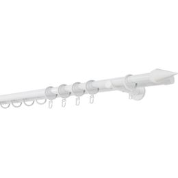 Gardinenstange mydeco "20mm Point Wandtr&auml;ger 14 cm", wei&szlig;, L:150cm, Aluminium, Gardinenstangen