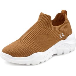 Lascana Damen Sneaker camelfarben Gr&ouml;&szlig;e 43