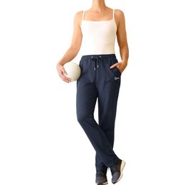 Damen Freizeithose mit Aufschlag marine Gr&ouml;&szlig;e 36/38