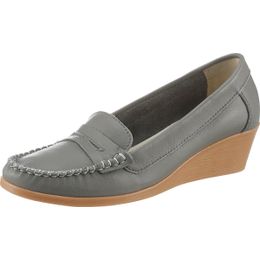 Damen Slipper mit rutschhemmender Laufsohle grau Gr&ouml;&szlig;e 41