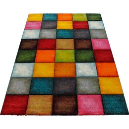 Teppich MERINOS "Belis 22605", bunt (multi), B:200cm H:18mm L:290cm, Polypropylen (PP), Teppiche, Teppich, Wohnzimmer, moderner farbenfroher Kurzflorteppich