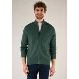 Strickjacke Street One MEN, Herren, Gr. 3XL (48), gr&uuml;n (mineral gr&uuml;n), Web, 100% Baumwolle, unifarben, normal normal, hoch geschlossener Ausschnitt, B&uuml;ndchen, Strickjacken Strickjacke, Feinstrick