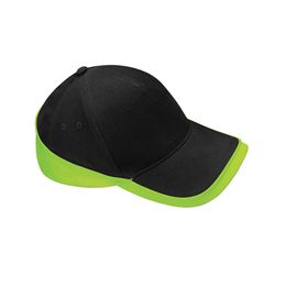 Beechfield - "Teamwear Competition" Baseball-M&uuml;tze (Schwarz/Limone)