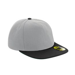 Beechfield - "Original" Snapback M&uuml;tze Flacher Schirm f&uuml;r Herren/Damen Unisex (Grau/Schwarz)