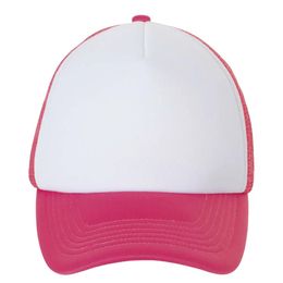SOLS - "Bubble" Baseball-M&uuml;tze (Wei&szlig;/Neon-Koralle)