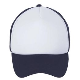 SOLS - "Bubble" Baseball-M&uuml;tze (Wei&szlig;/Dunkelblau)