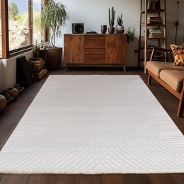 Teppich Ayyildiz Teppiche "SAHARA 1115", beige (cream), B:160cm H:12mm L:230cm, Polypropylen, Teppiche, Teppich, L&auml;ufer / Pflegeleicht / Strapazierf&auml;hig / Trend Colors/ Wohnzimmer