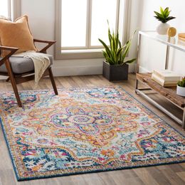 Teppich LIVABLISS "AMBATO", bunt, B:200cm H:10mm L:275cm, Polypropylen (PP), Teppiche, Teppich, Vintage Orient Teppich im Boho Stil