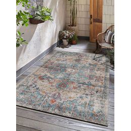 Teppich the carpet "Palma", bunt (mehrfarbig), B:240cm H:4mm L:340cm, Polypropylen, Teppiche, Teppich, Outdoor moderner robuster In und Outdoor Teppich