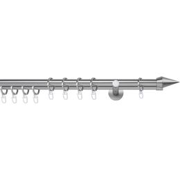 Gardinenstange mydeco "20mm Point Wandtr&auml;ger 14 cm", silber (edelstahlfarben), L:110cm, Aluminium, Gardinenstangen