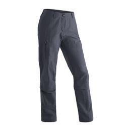 Funktionshose Maier Sports "Fulda", Damen, Gr. 46, Normalgr&ouml;&szlig;en, grau, 100% Polyamid, Hosen Funktionshose, Funktionshose, abzippbar auf Capri, perfekt f&uuml;rs Wandern