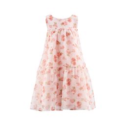 Sommerkleid happy girls "M&auml;dchenkleid", M&auml;dchen, Gr. 122, EURO-Gr&ouml;&szlig;en, pink, Stoff, 100% Polyester, normal, Kleider Sommerkleid